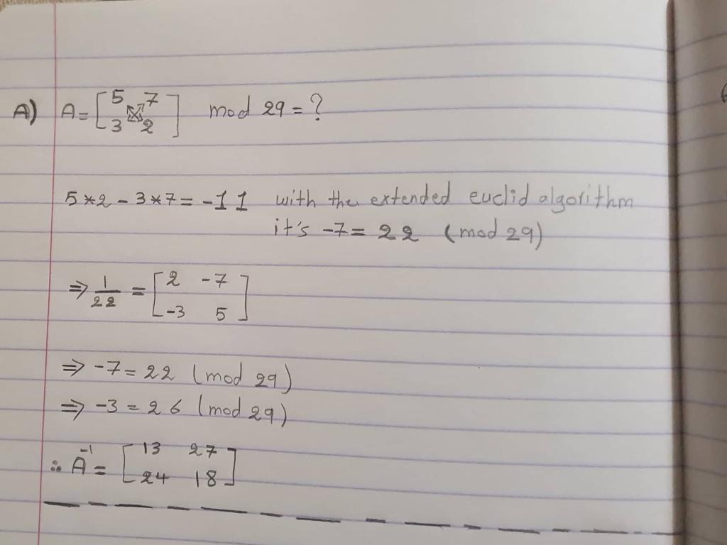 Solved Homework # 2 Modular algebra Based on your own ID = | Chegg.com