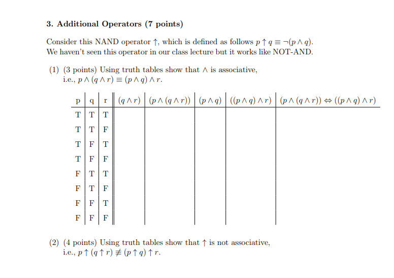 Solved 3. Additional Operators (7 points) Consider this NAND | Chegg.com