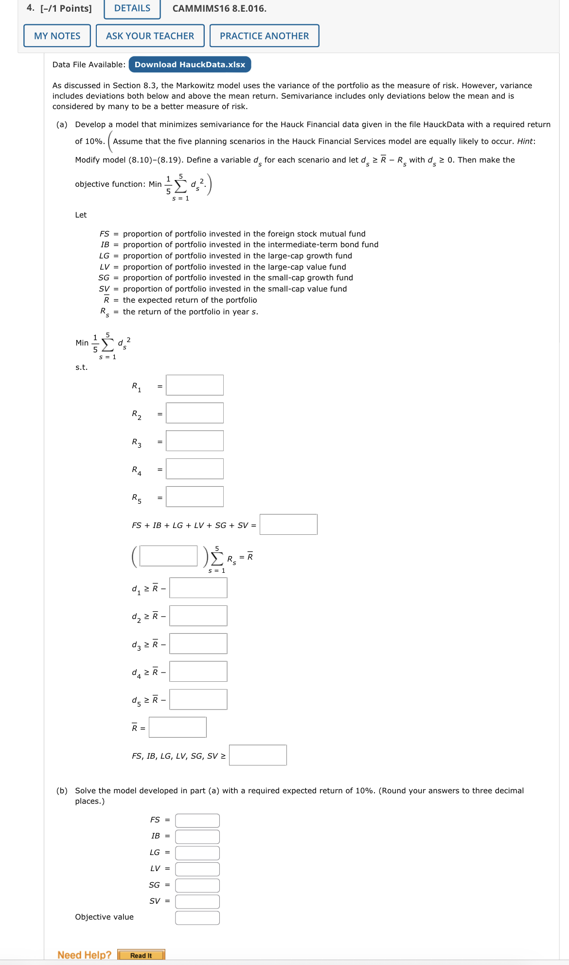 Solved Data File Available: As discussed in Section 8.3, the | Chegg.com