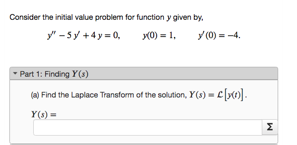 Solved Consider the initial value problem for function y | Chegg.com