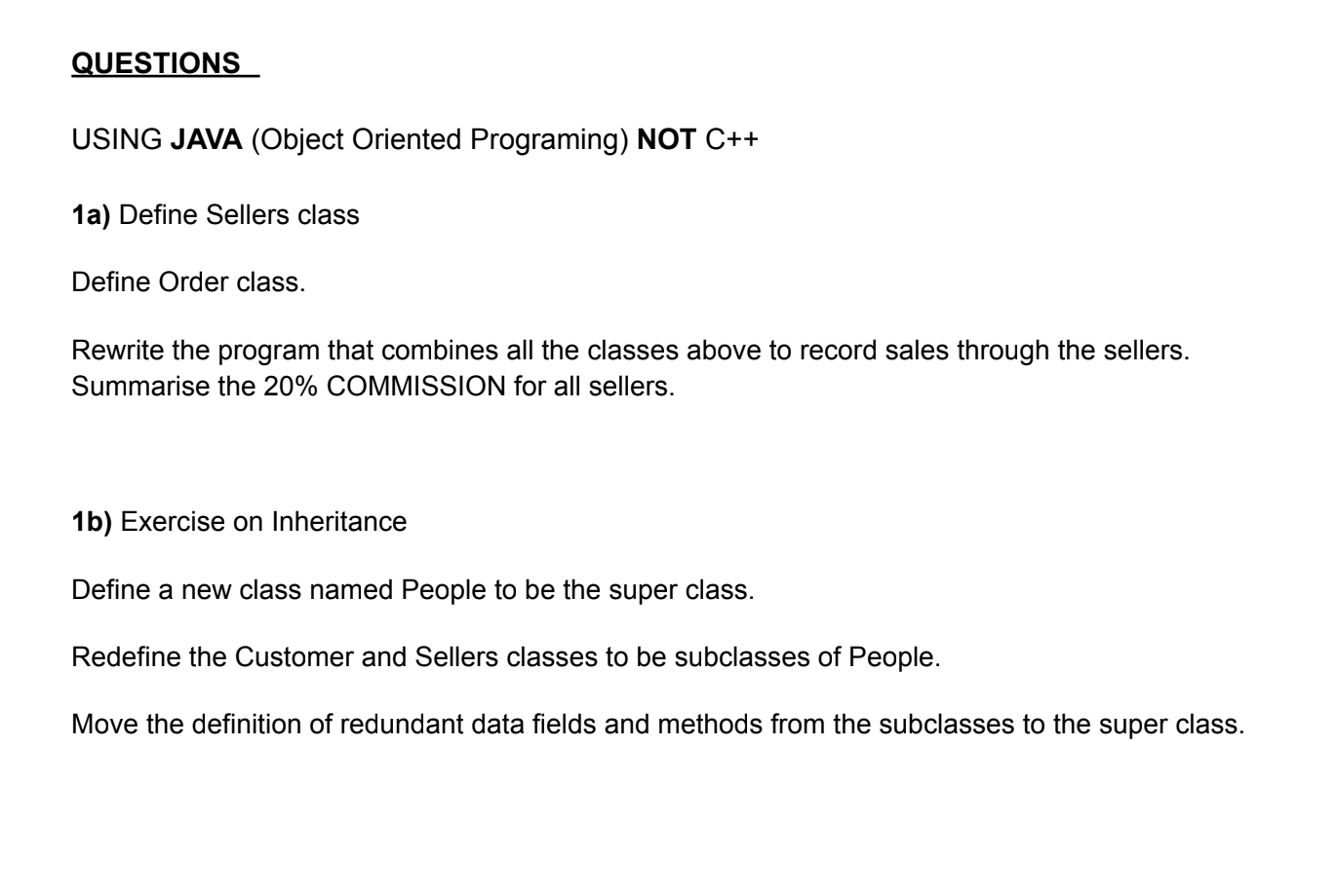 Java Programming Product Class package | Chegg.com