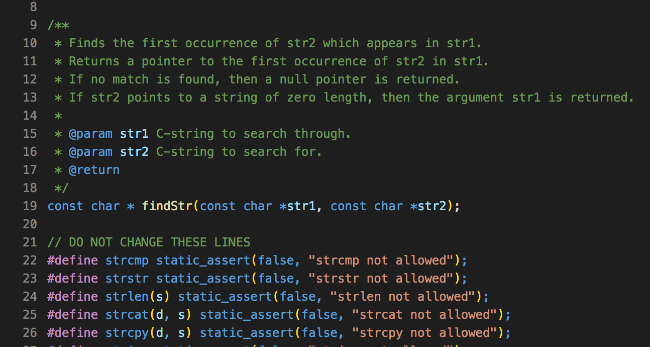 Solved Please In C Implement Your Version Of The Standard