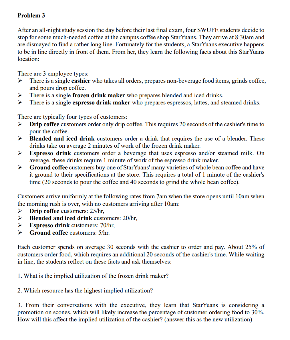 Solved Problem 3These are some questions about operational | Chegg.com