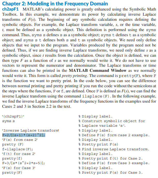 S Chapter 2: Modeling in the Frequency Domain ch2apF1 | Chegg.com