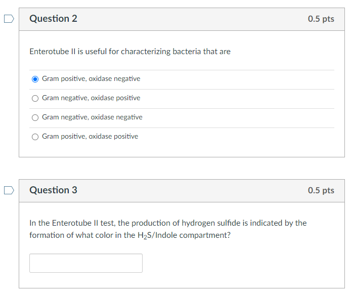 Solved Enterotube II is useful for characterizing bacteria | Chegg.com