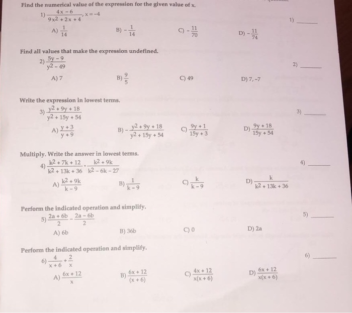 Solved Find the numerical value of the expression for the | Chegg.com
