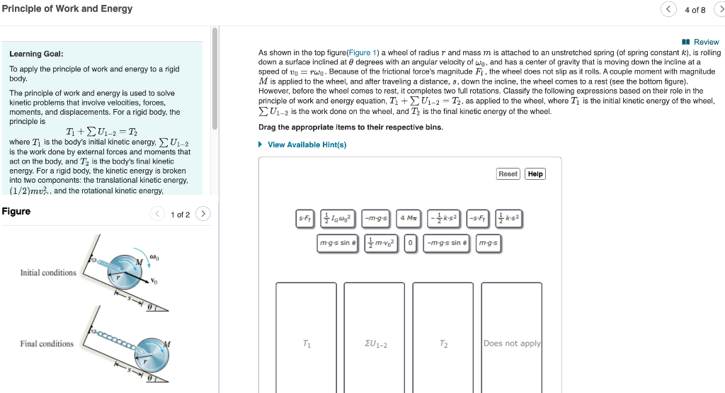 Solved Principle of Work and Energy 4 of 8 Learning Goal: To | Chegg.com
