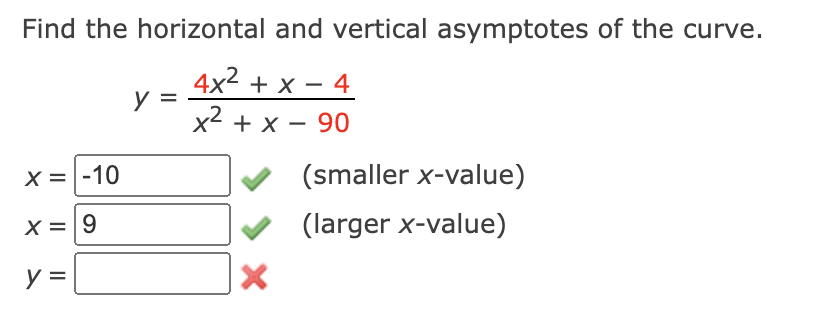 Solved Find the horizontal and vertical asymptotes of the | Chegg.com