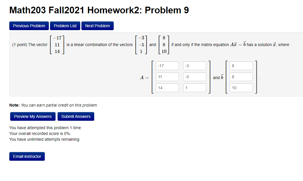 Solved Math203 Fall2021 Homework2: Problem 9 Previous | Chegg.com