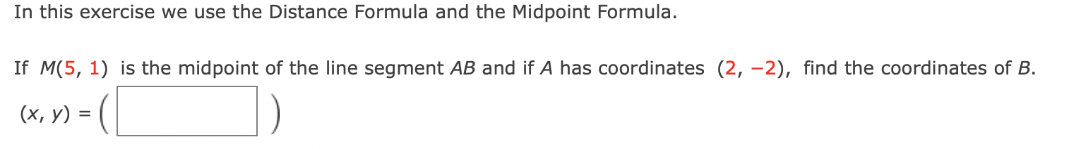 Solved In this exercise we use the Distance Formula and the | Chegg.com