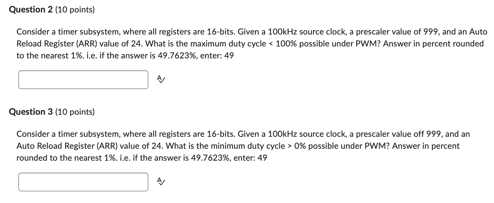 Solved 2consider A Timer Subsystem Where All Registers Are 