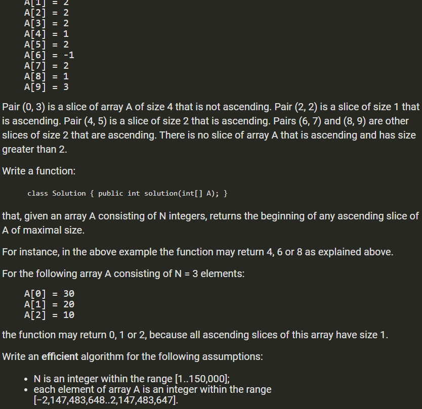 Solved = 1 A[1] = 2 A[2] 2 A[3] = 2 A[4] A[5] = 2 A[6] -1 | Chegg.com