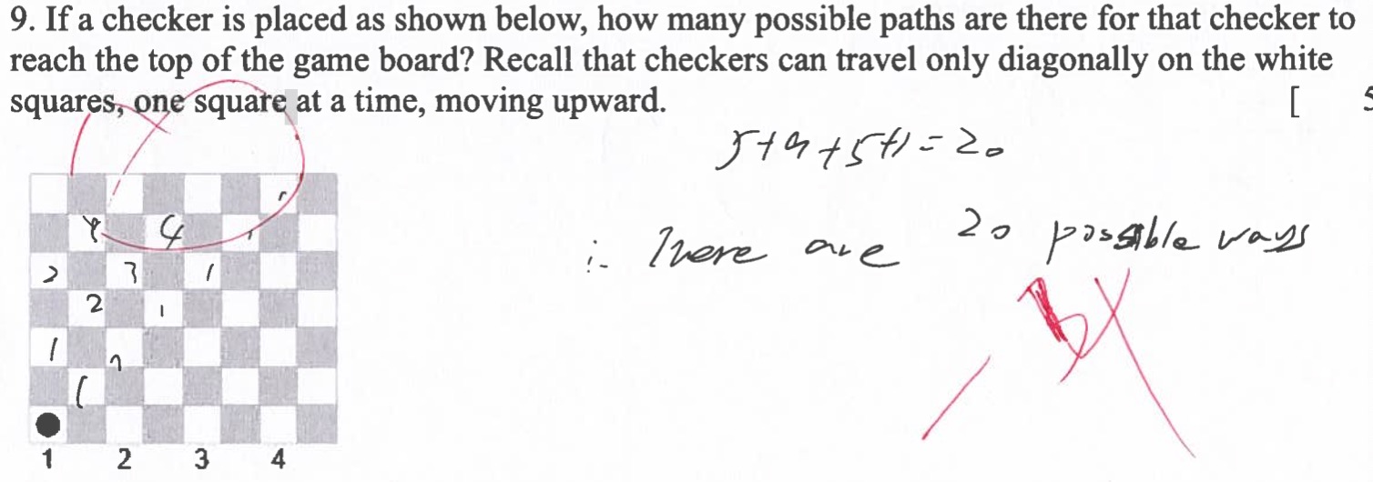 Solved 7. Determine the number of possible routes from A to | Chegg.com