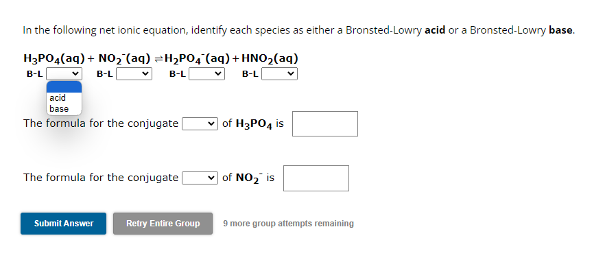 Solved In the following net ionic equation, identify each | Chegg.com