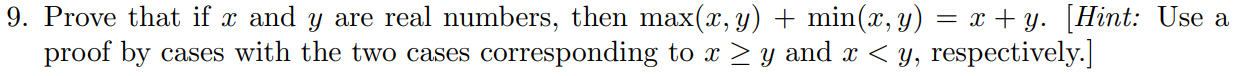 Solved Prove that if x and y are real numbers, then | Chegg.com