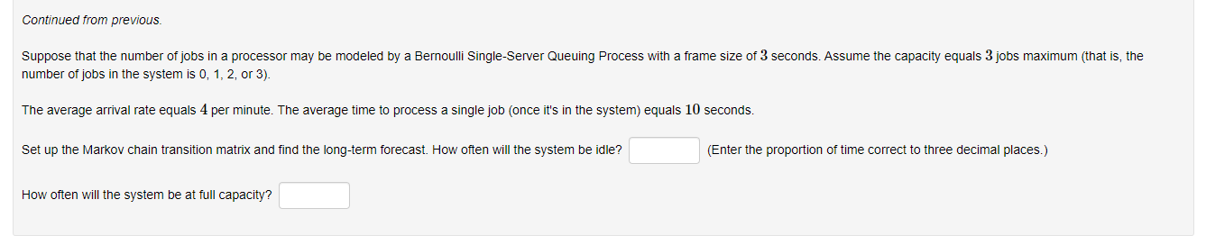 Solved Continued from previous Suppose that the number of | Chegg.com