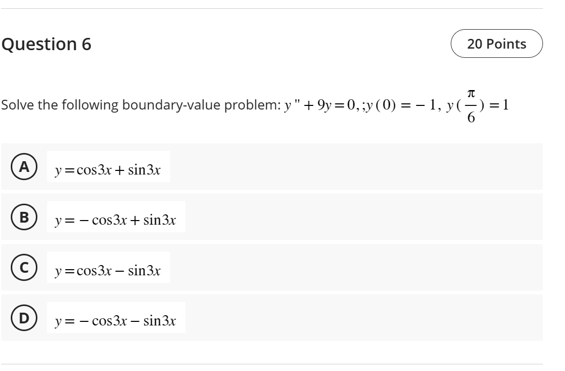 Solved Solve the following boundary-value problem: | Chegg.com