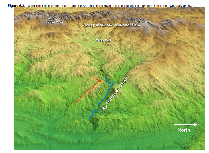 Solved 1) Figure 6.2 is a digital relief map showing the | Chegg.com