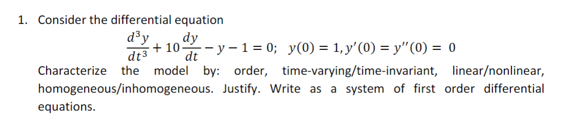 Solved Consider the differential | Chegg.com