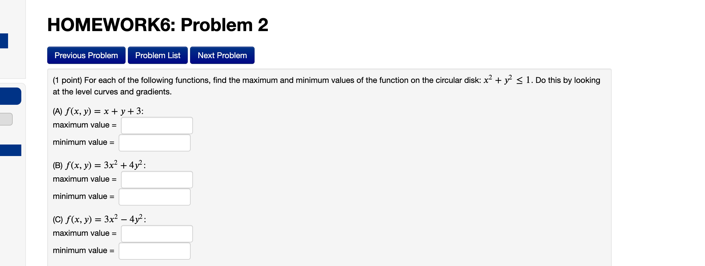 Solved HOMEWORK6: Problem 2 Previous Problem Problem List | Chegg.com Solved HOMEWORK6: Problem 2 Previous Problem Problem List | Chegg.com