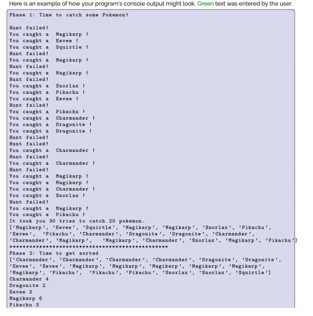 Solved Pokemon are fantastic creatures that people like to | Chegg.com