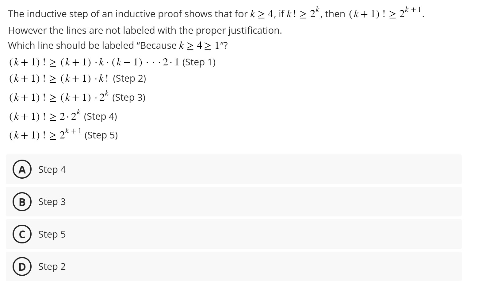 Solved The inductive step of an inductive proof shows that | Chegg.com