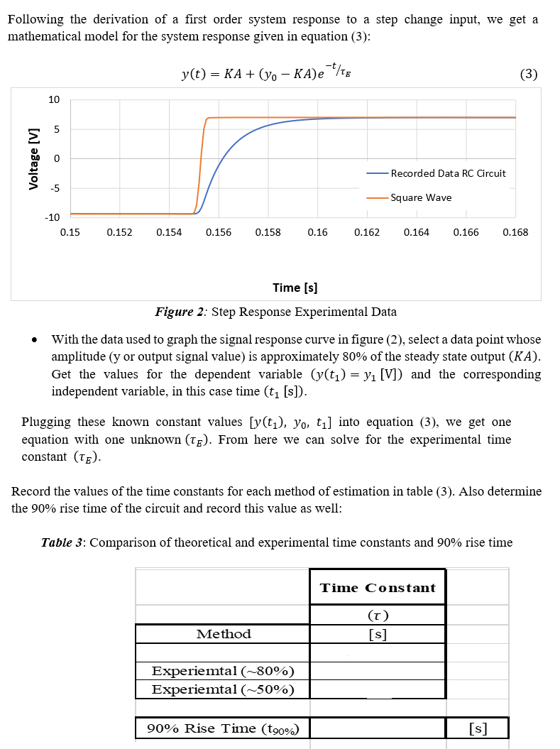 Solved Following the derivation of a first order system | Chegg.com