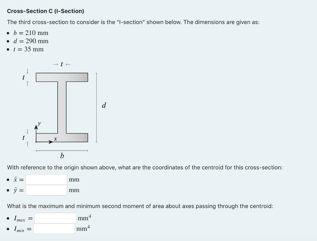 Solved Cross-Section C (1-Section) The third cross-section | Chegg.com