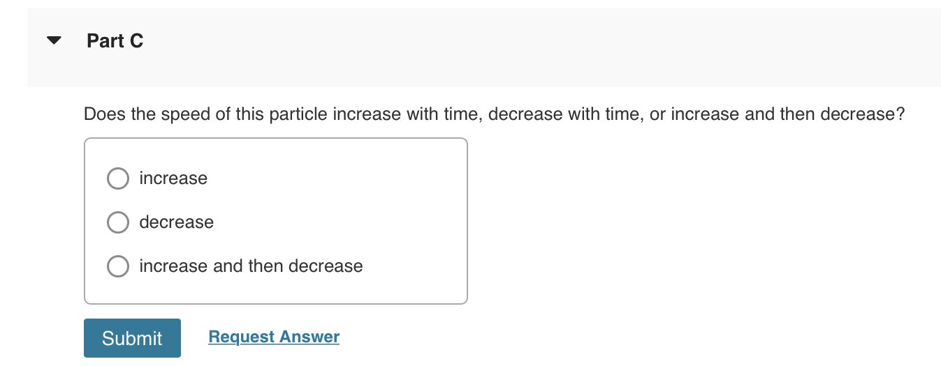 Solved IP A particle passes through the origin with a | Chegg.com