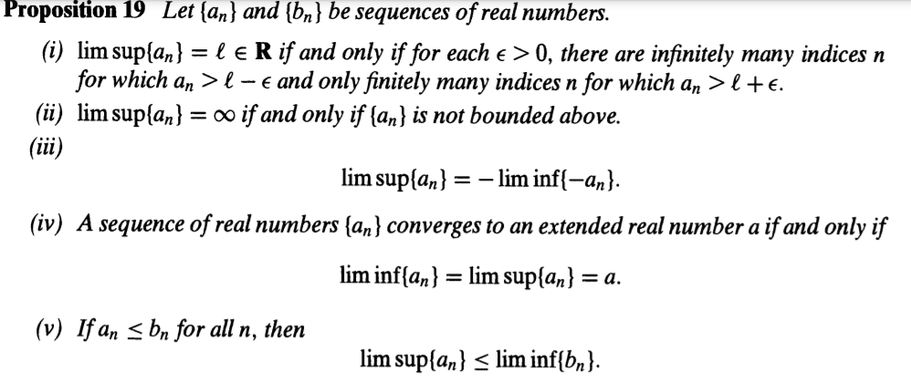 Solved Proposition 19 Let {an} and {bn} be sequences of real | Chegg.com