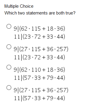 Solved Multiple Choice Which two statements are both true? | Chegg.com