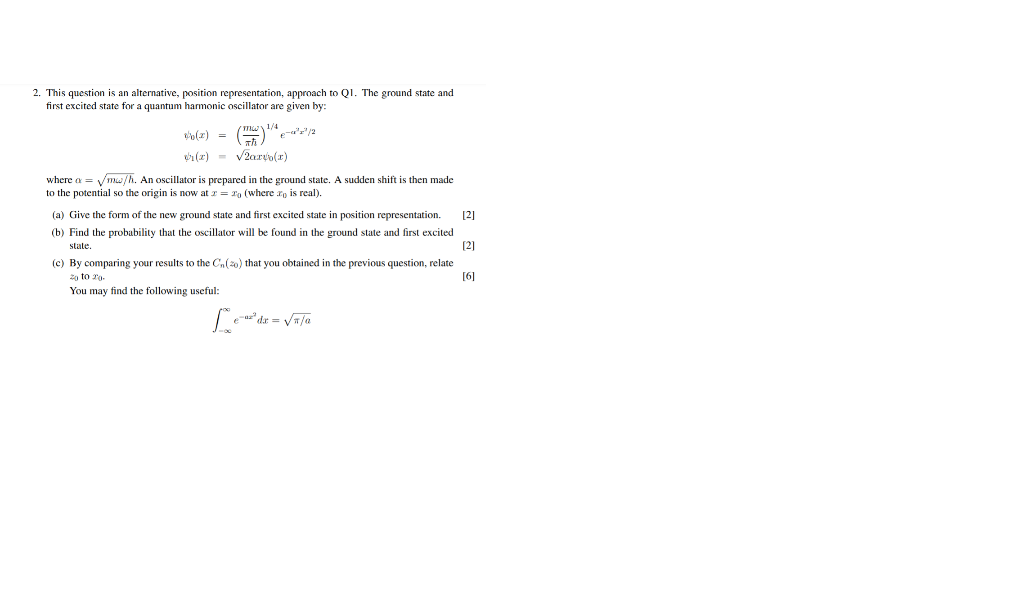Solved 2. This question is an alternative, position | Chegg.com