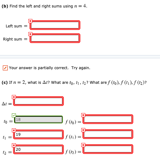 Solved Use the expressions for left and right sums and the | Chegg.com