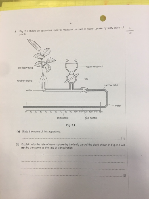 Solved Fig. 2.1 shows an apparatus used to measure the rate | Chegg.com