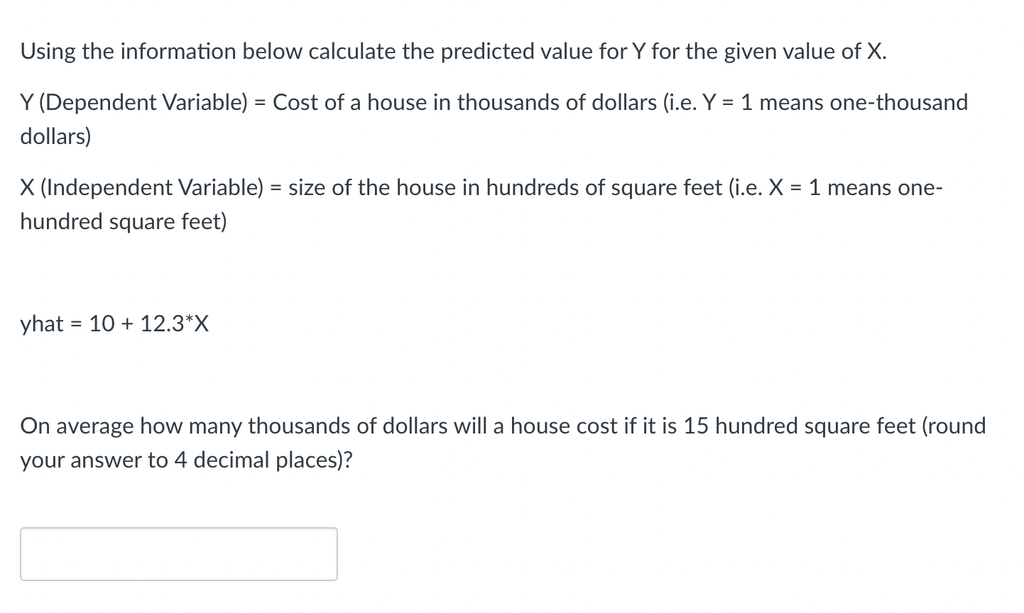 Solved Using the information below calculate the predicted | Chegg.com
