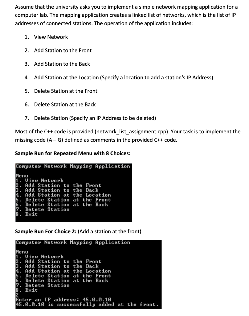 Solved Please see the output screenshots in the question | Chegg.com