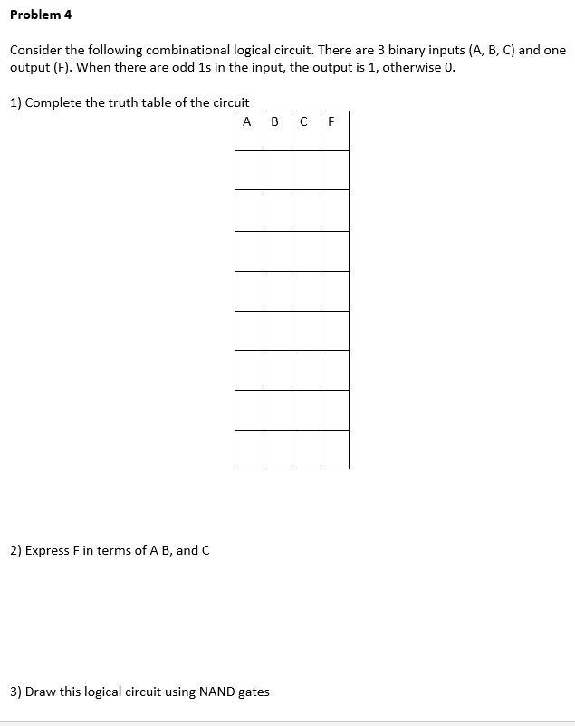 Solved Problem 4 Consider the following combinational | Chegg.com Solved Problem 4 Consider the following combinational | Chegg.com
