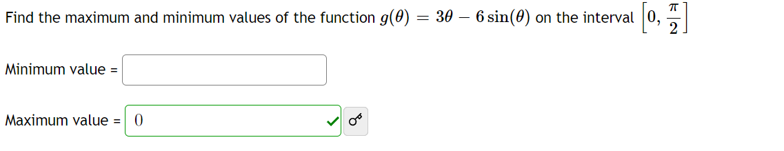 Solved Find the maximum and minimum values of the function | Chegg.com