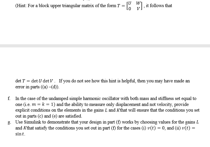 1. Consider the linear input output system: i(0)-o | Chegg.com