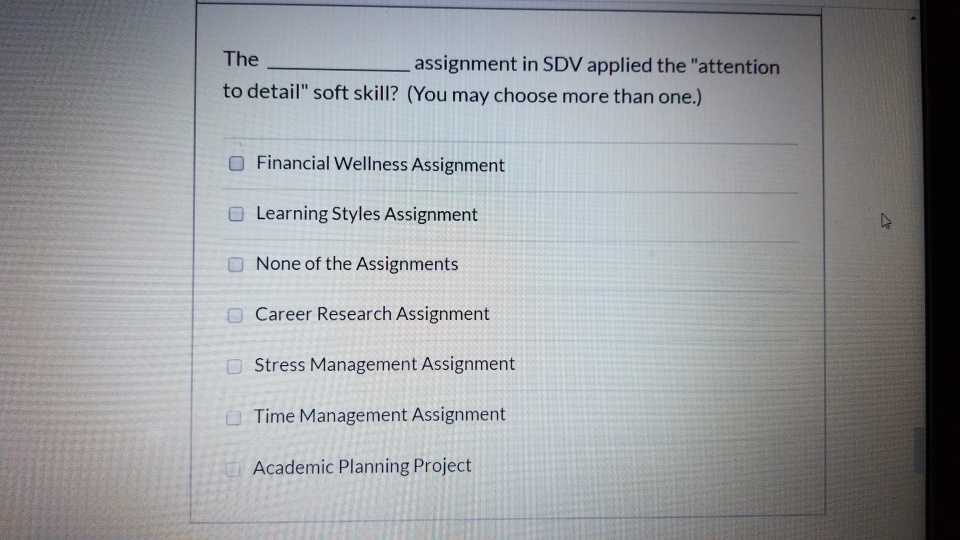 Solved The assignment in SDV applied the "problem- solving" | Chegg.com