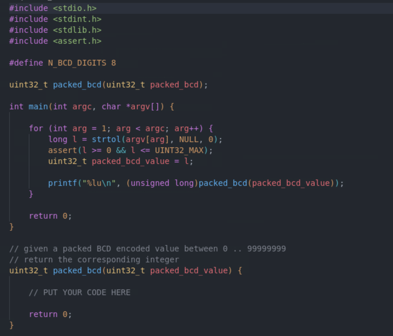 Solved Your task is to add code to this function in | Chegg.com