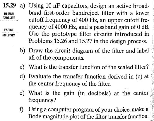 Solved I only need solution for 15.29 while 15.26 is | Chegg.com
