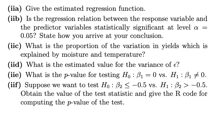 Solved Coefficients : Residual standard error: 1.421 on 22 | Chegg.com