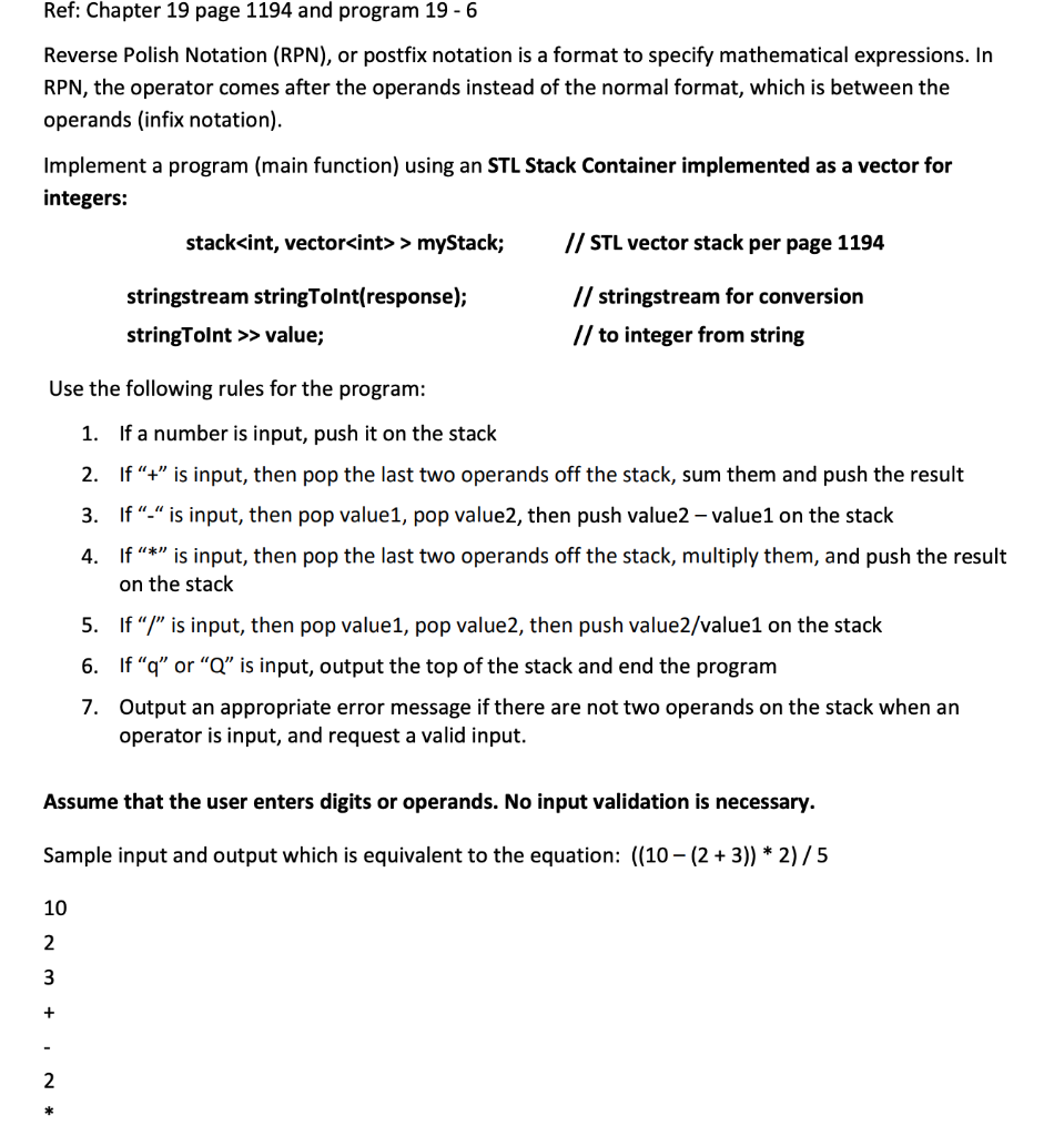 Solved Ref: Chapter 19 page 1194 and program 19-6 Reverse | Chegg.com