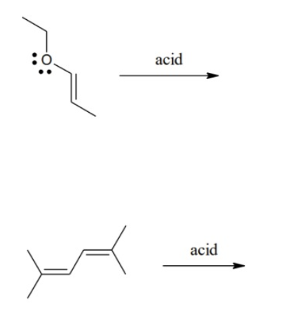 Solved For each compound below, protonate each possible site | Chegg.com