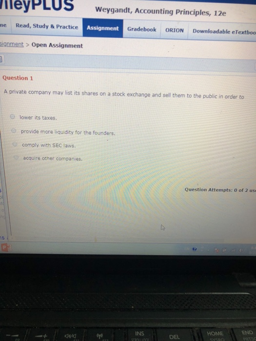 Solved leyPLUS Weygandt, Accounting Principles, 12e Read, | Chegg.com