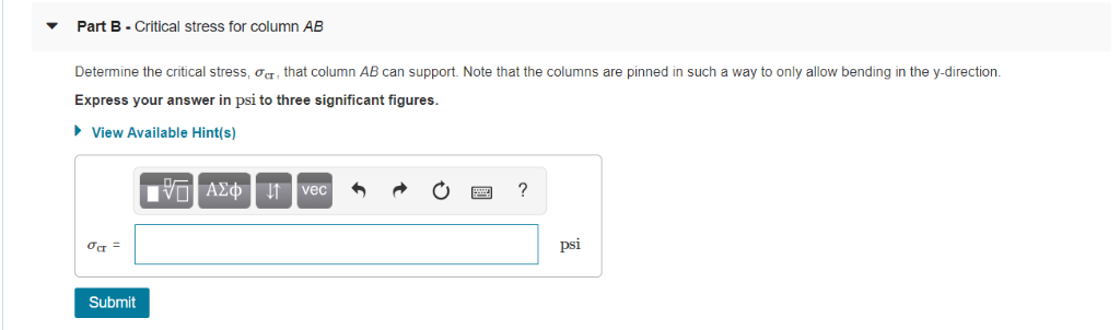 Solved Review Learning Goal To analyze an ideal column with | Chegg.com