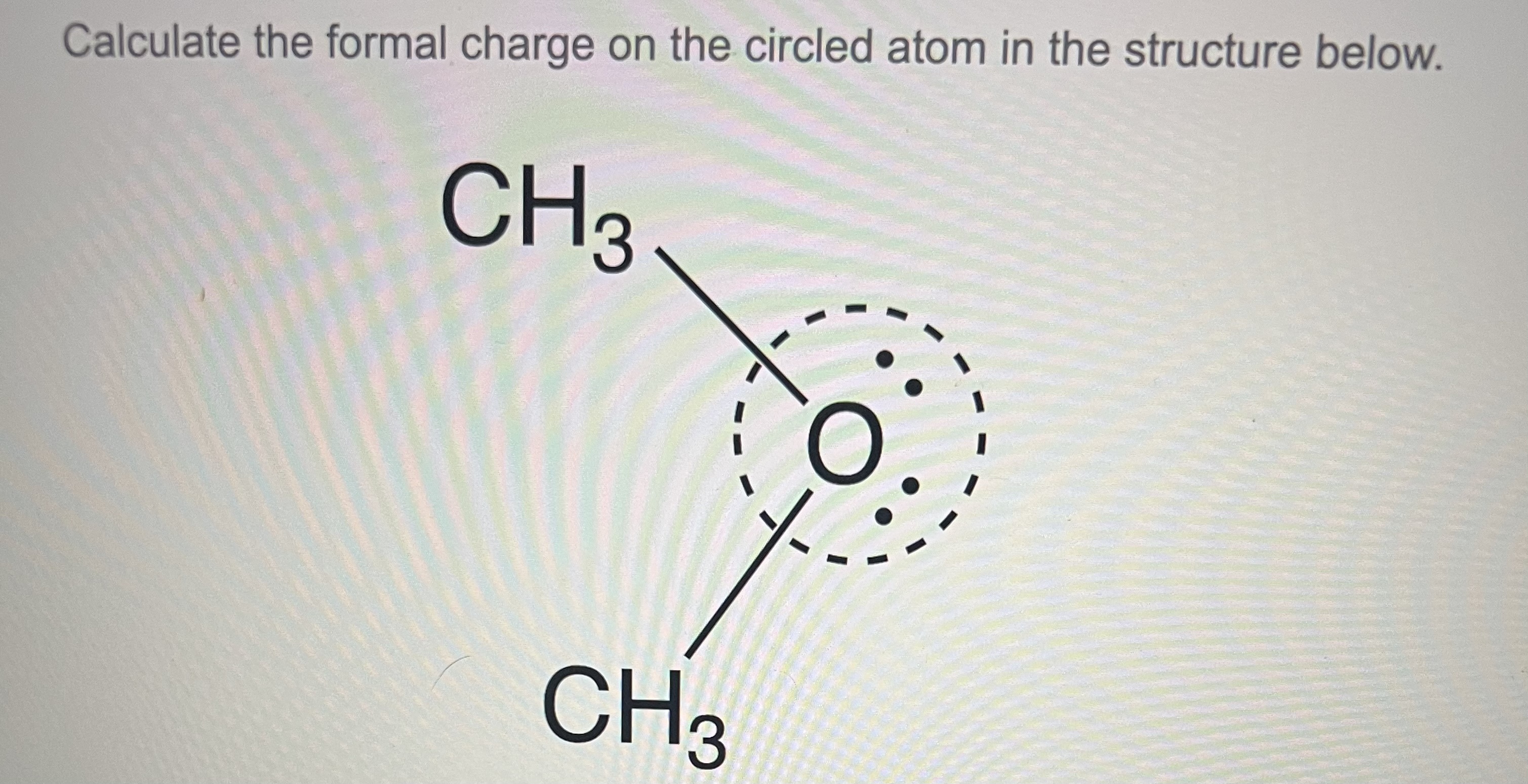 Calculate the formal charge on the circled atom in | Chegg.com