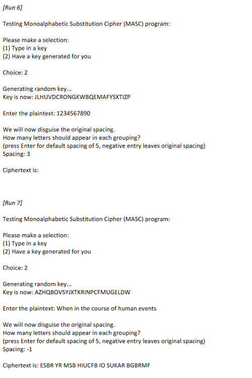 Solved A substitution cipher works by replacing characters | Chegg.com