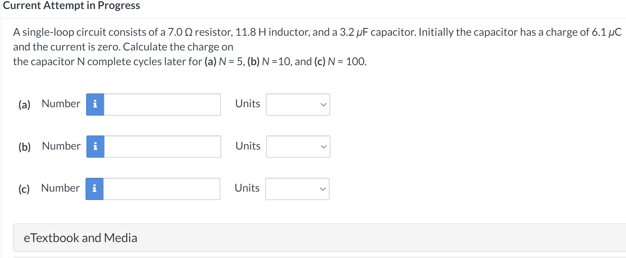 Solved Current Attempt in Progress A single-loop circuit | Chegg.com